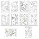 8 Mindfulness Colouring Posters: Anti-Stress Art Therapy Poster Set ...