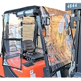 Upgraded Forklift Cover - All Weather Protection, Rolls Up on All Sides ...
