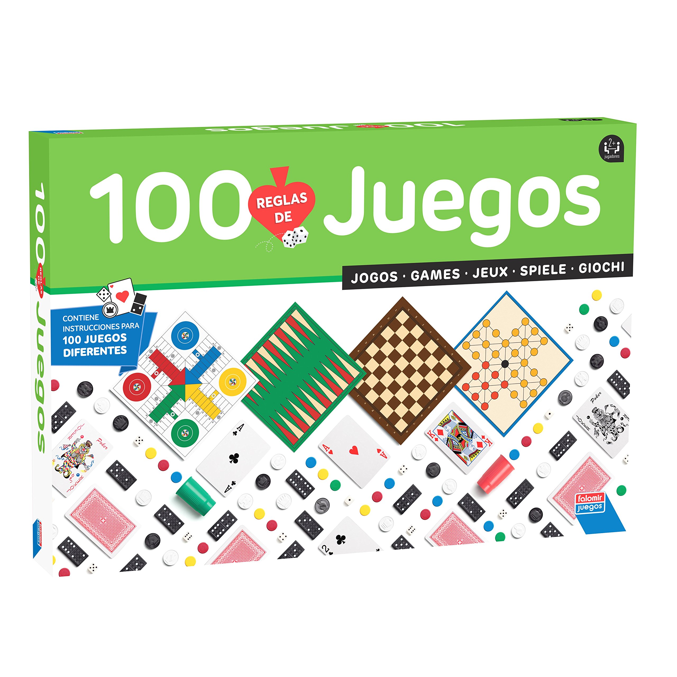 Falomir - Juegos Reunidos 100 Juegos 32-1308 - Tienda Juegos de Mesa