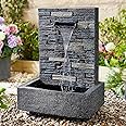 Contemporary Trough Garden Water Feature H70cm : Amazon.co.uk: Garden