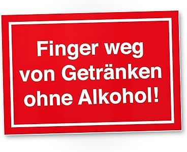 DankeDir! Finger Weg, Kunststoff Schild mit Spruch - lustiges Geschenk ...