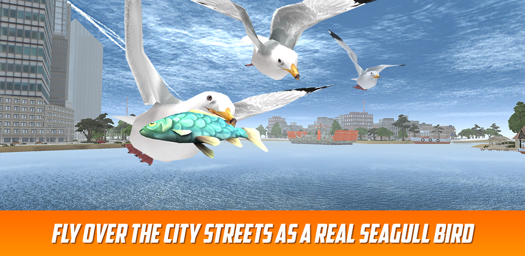 Seagull Simulator 3D: Sea Animal Games | Fly Bird Wild Bird Simulator ...