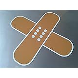 SkinoEu® 2 Stück Vinyl Aufkleber Autoaufkleber Pflaster Heftpflaster ...