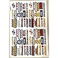Sponsor Racing Decal Sticker Tuning Racing Sheet Size: 27 x 18 cm for ...
