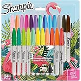 Sharpie Pennarelli Indelebili, Punta Fine, Confezione da 24, 80's Glam ...