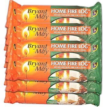 Flamefast Instant Light Smokeless Fire Logs - Case of 12 Logs: Amazon ...