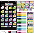 Class Jobs Pocket Chart, 1 Pocket Chart+83 Erasable Cards+3 Metal ...