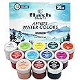 Flash Artist Watercolour Set | 12 Colors | 25 ml, 0.8 fl oz Each | Matt ...