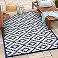 Green Decore Rug, Navy Blue/White, 120 X 180 cm : Amazon.co.uk: Home ...