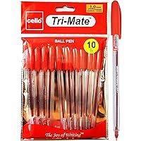 Cello Original Tri-Mate Triangular Barrel Ballpoint Pen Medium Point ...