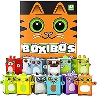 Box Buddies Boxibos Robots - Pack of 12 Mini Box Robots - Paper Craft ...