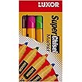 Luxor Chisel Markers, Assorted - Pack of 10 : Amazon.in: Office Products