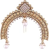 I Jewels Gold Plated Jhumki Hair Accessory Juda Pin with Chain for ...