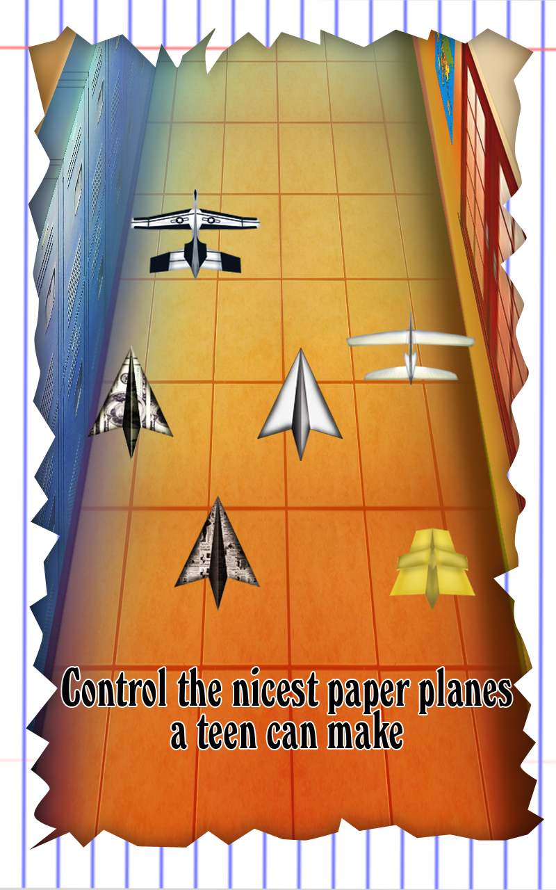 Paper Plane Racing : The teen school corridor crazy race - Gold Edition ...