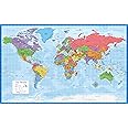 Palace Learning Laminated World Map Wall Chart Map of The World - Made ...
