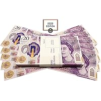NEW EDITION PROP MONEY UK POUNDS GBP BANK 100 20 NOTES Extra Bank Strap ...