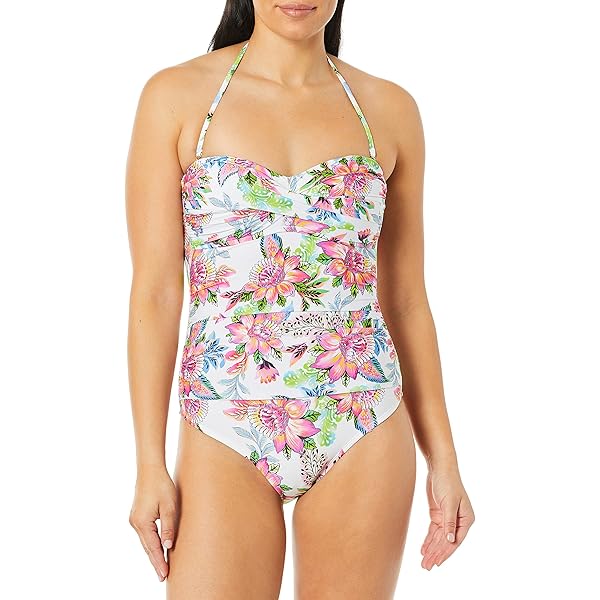 Seafolly Women's Rococo Ruched Underwire One-Piece, Blossom, 8