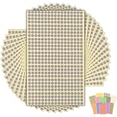 3,900 x Silver Sticky Dots - 8mm - Round Colour Coding Dot Stickers ...