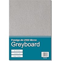Prestige A3 Greyboard 2000mic - 2mm Thick Craft Grey Board Mounting ...