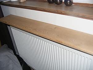 Solid Oak Floating Radiator Shelf 1000x150x35mm: Amazon.co.uk: Kitchen ...