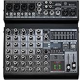 kh 6 Channel Audio Interface Sound Board Mixing Console 24-Bit DSP DJ ...