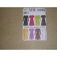 New Look Sewing Pattern 6567: Misses Dresses, Size A, Cotton, White, A ...