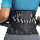 FREETOO Back Support Belt for Back Pain Relief with 6 Stays, Adjustable ...