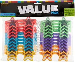 amscan International Mega Value Favour Pack Glasses, Pack of 24 ...