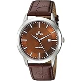 Titan Neo Economy Quartz Analog Blue Dial Leather Strap Watch for Men ...