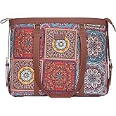ZOUK Multicolor Abstract Printed Handmade Vegan Leather Women's Office ...