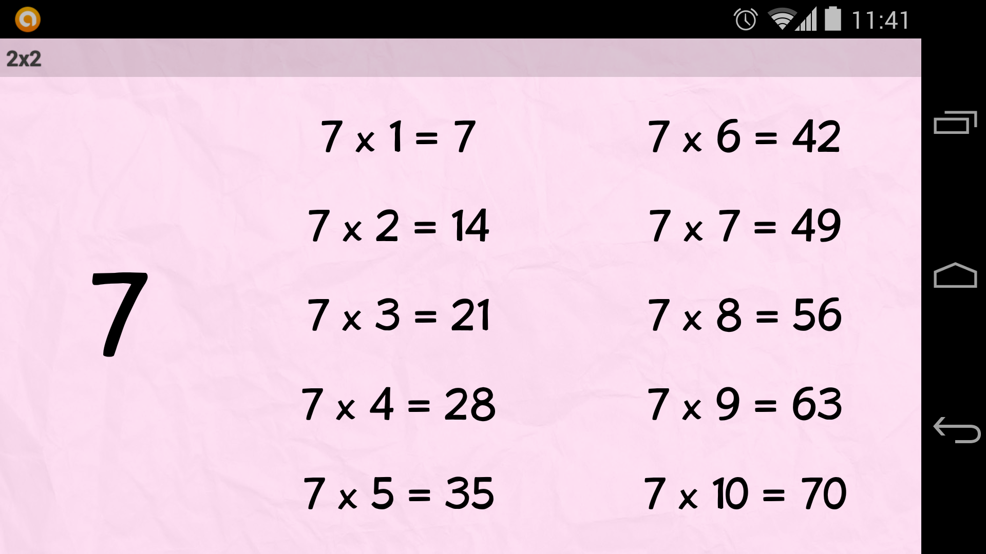 2x2 Easy Multiplication Tables Lite : Amazon.co.uk: Apps & Games