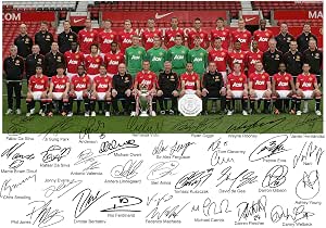MANCHESTER UNITED NEW 2011/2012 SQUAD TEAM SIGNED AUTOGRAPH PHOTO A4 ...