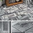 Livelynine Vinylgulv selvklæbende trælook grå 30 x 30 cm PVC ...