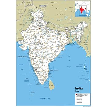 China Physical Map - Paper Laminated - A0 Size 84.1 x 118.9 cm: Amazon ...