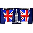 Modern, Hip Union Jack Shot Glass (Set of 2 / Two Shot Glasses) British ...