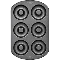 Wilton Doughnut Baking Tin, Non Stick, Large, 6 Hole : Amazon.co.uk ...