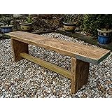 Reclaimed Scaffold Board Rustic Simple Wood Bench : Amazon.co.uk ...