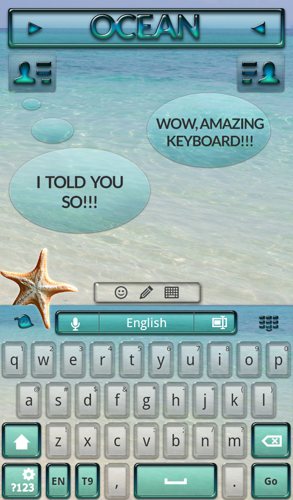 Ocean Keyboard Theme: Amazon.co.uk: Appstore for Android