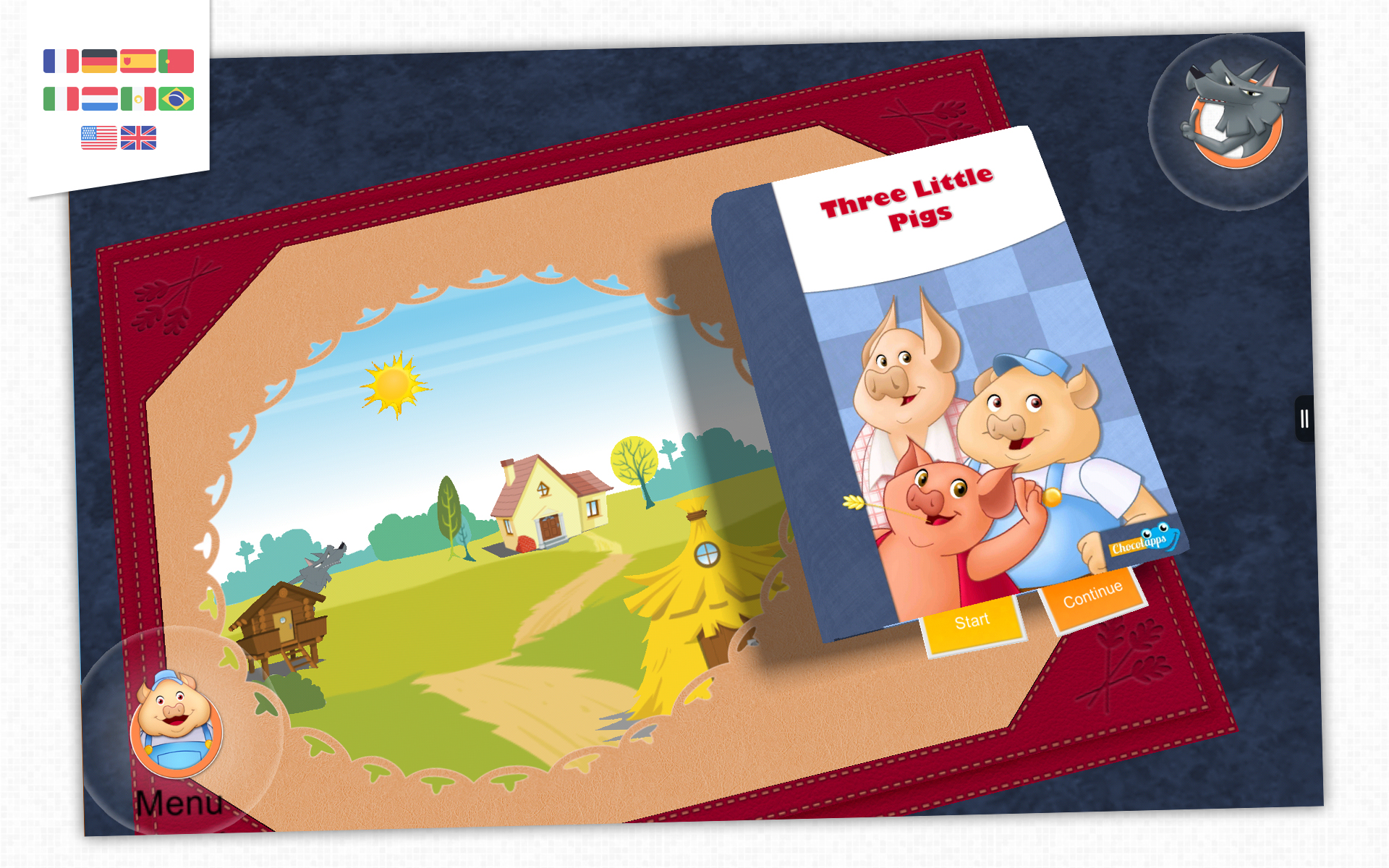 The Three Little Pigs HD - Interactive book for kids : Amazon.co.uk ...