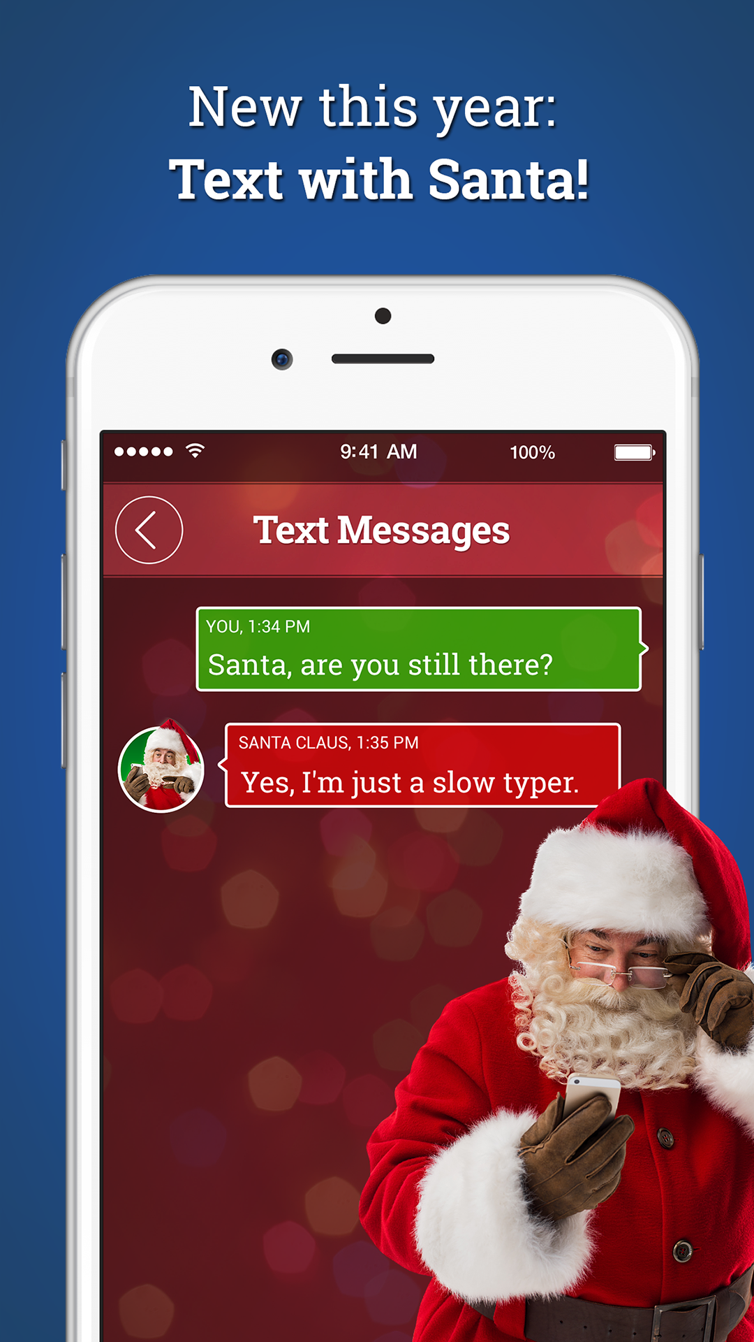 A Call From Santa Re A Call Use His Voicemail Or Send A Text 