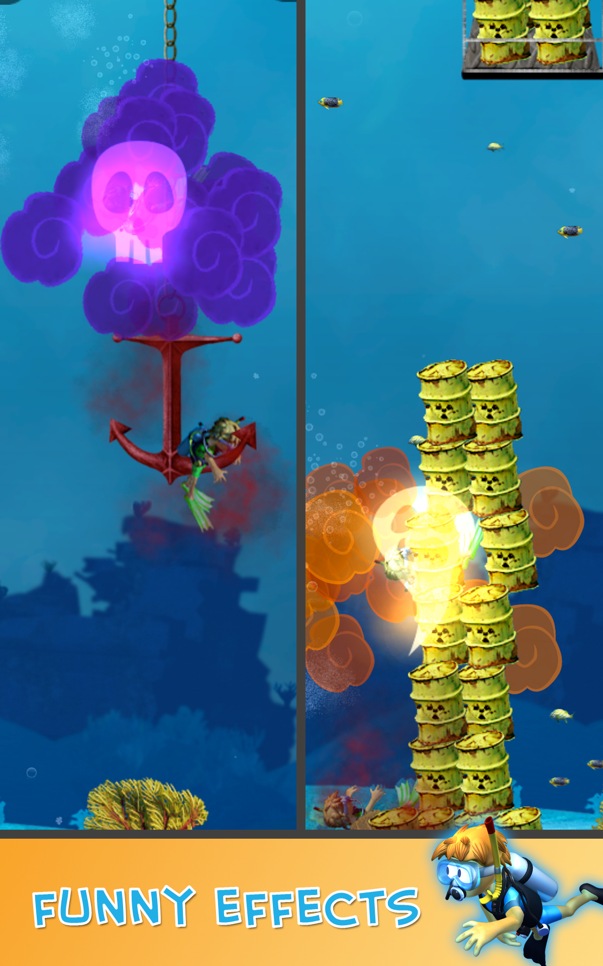 DiveMaster - Underwater Scuba Diver Treasure Race game with sharks and ...