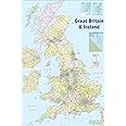 Laminated Posters HUGE LAMINATED/ENCAPSULATED Map Of The UK British ...