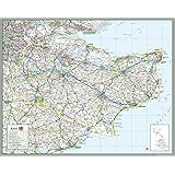 Kent County Map-Paper: Amazon.co.uk: Office Products