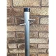 FJB Galvanised Washing Line Post- Clothes Pole with Ground Socket 3.8 ...