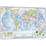 Map Marketing riesige Weltkarte 3D-Effekt ungerahmt Maßstab 507 km : 2 ...