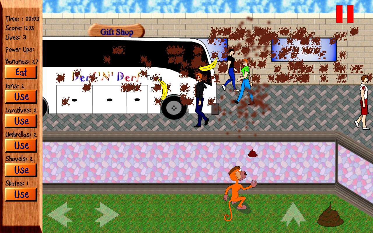 Monkey Poo Flinger : Amazon.co.uk: Apps & Games