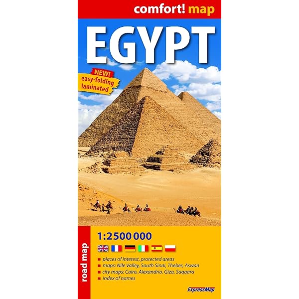 Egypt Pyramids Map Tourist Guide