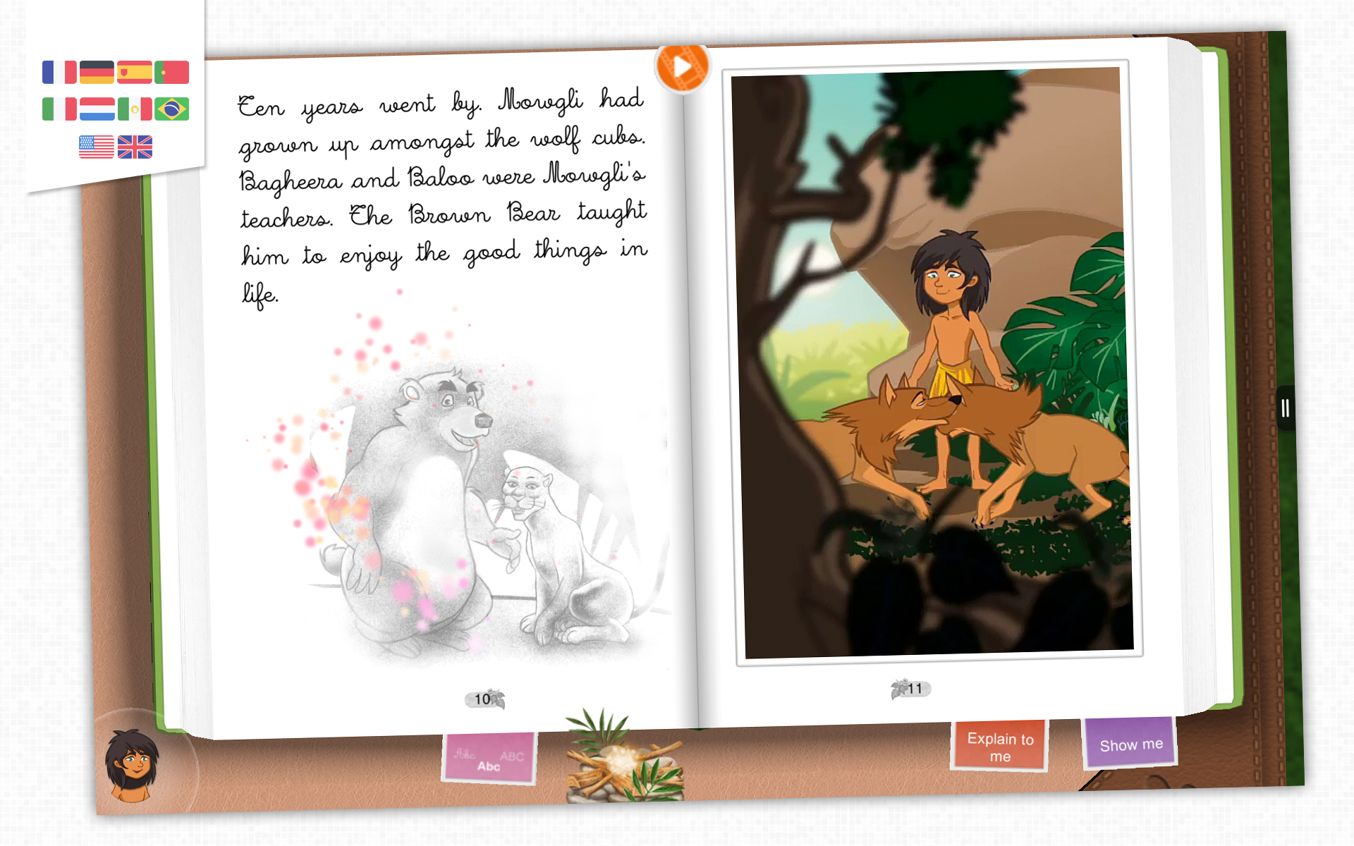 Le Livre de la Jungle - Livre interactif pour enfants : Amazon.fr ...