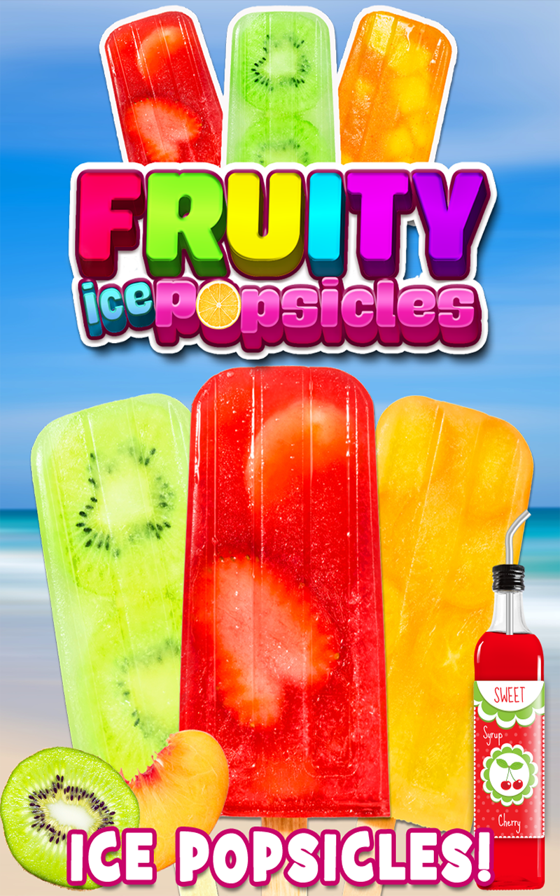 Fruity Ice Popsicles - Kids Frozen Yogurt Pops & Ice Summer Desserts ...