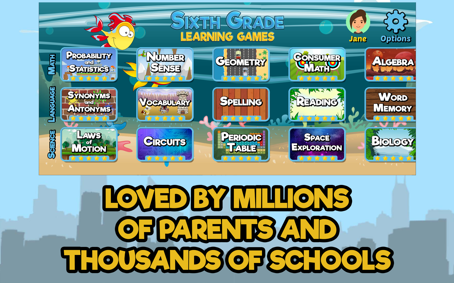 Sixth Grade Learning Games Free: Amazon.fr: Appstore pour Android